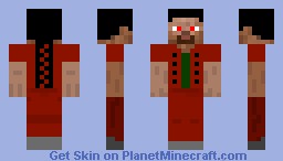 Red Steve Minecraft Skin