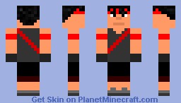 Red Team Player Minecraft Skin