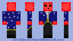 Red Wizard Slime Minecraft Skin