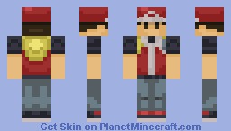 Pokemon Trainer Red (AKA Ash) Minecraft Skin