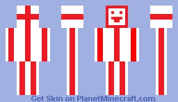 Red/white Minecraft Skin