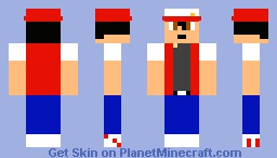 PKMN Trainer Red Minecraft Skin