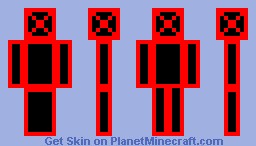 RED Minecraft Skin