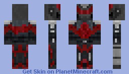 Red & Black Robot Minecraft Skin