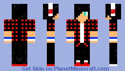 Red checked Shirt Minecraft Skin