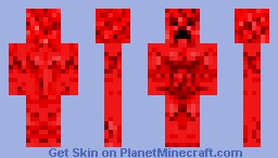 Red Creeper Minecraft Skin