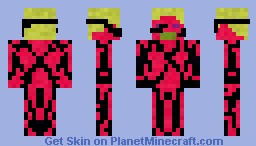 Purple red-In Hunter suit Minecraft Skin