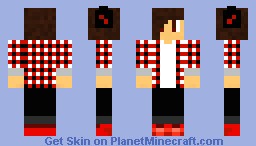 Red plaid boy Minecraft Skin