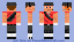 Red Scout [TF2 Skin Pack] Minecraft Skin