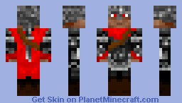 Red Soldier/Knight Minecraft Skin