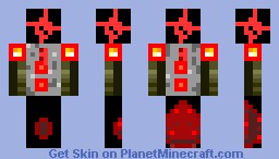 Redstone Man Minecraft Skin
