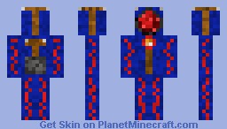 Redstone Man Minecraft Skin