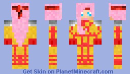 Golden Armored Female Minecraft Skin