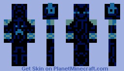 Blue Enderman Minecraft Skin