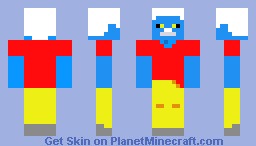 Backwards/Reverse Steve Minecraft Skin