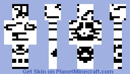 Reverse Mr.bland Minecraft Skin