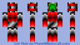 Robot man (Red) Minecraft Skin
