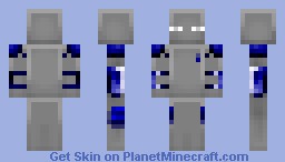 Robot With Armor Minecraft Skin