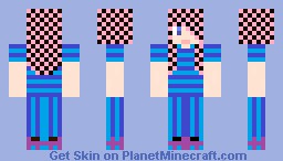 nicki minaj in blue Minecraft Skin