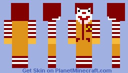 Ronald Mcdonald Minecraft Skin