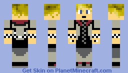 Kingdom Hearts Roxas Minecraft Skin