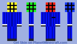 Rubik's Cube Head Minecraft Skin