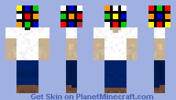 Rubix cube fixed Minecraft Skin