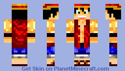 Monkey. D Ruffy Minecraft Skin