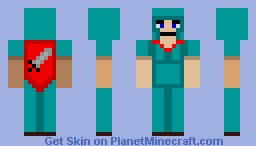 Runescape Character in Full Rune Minecraft Skin