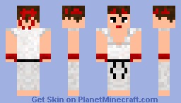 Ryu StreetFighter Minecraft Skin