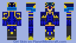 Azure Samurai Minecraft Skin