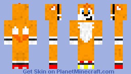 Sonic Free Riders Tails Minecraft Skin