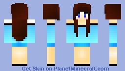 I'm back? Cute Brown Hair Girl Minecraft Skin