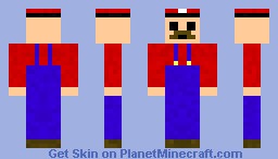 Classic Mario Minecraft Skin