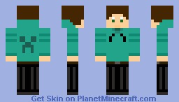 Salami brown hair Minecraft Skin