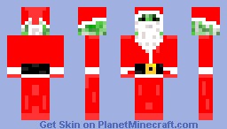 ***Santa Creeper (Christmas Special skin)*** Minecraft Skin
