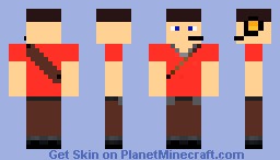 Scout from Team Fortress 2 (Red Version) Minecraft Skin