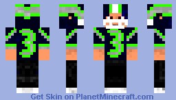Seattle Seahawks Fan Minecraft Skin