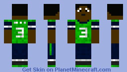 Seattle Seahawks Player Minecraft Skin