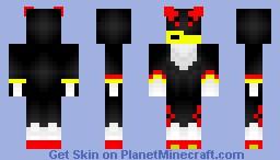 Shadow The Hedgehog Minecraft Skin
