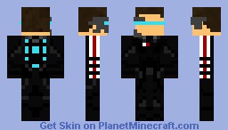 Commander Shepard Shield Interface Minecraft Skin