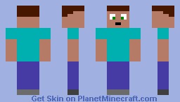 Simple Solid Steve Minecraft Skin
