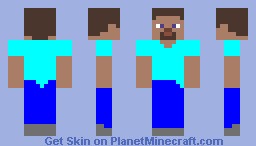 Simple Steve Minecraft Skin