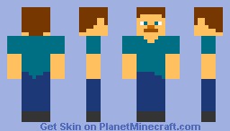 Simple Steve Minecraft Skin