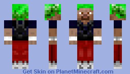 Skater Boy with backpack Minecraft Skin