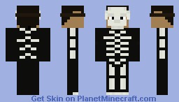 Skeleton Costume(for Halloween) Minecraft Skin
