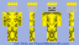Golden Skeleton God Minecraft Skin