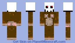 Skeleton Monkey Minecraft Skin