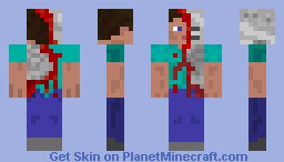 Skeleton Steve Minecraft Skin