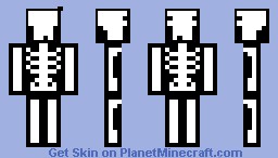 The Cube Skeleton Minecraft Skin